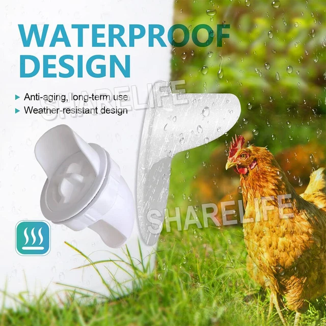 NEW CHICKEN FEEDER Poultry Pro Feeder DIY Port PVC Gravity Fed Chicken ...