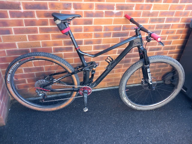 MERIDA ONE TWENTY Carbon 29er full suspension mountain bike large £ ...
