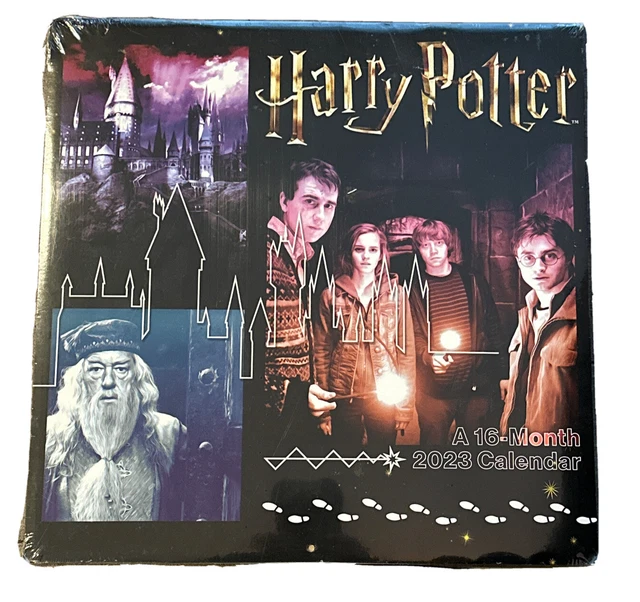 2023 HARRY POTTER 16-month Wall Calendar Hogwarts Dumbledore NEW £5.73 ...