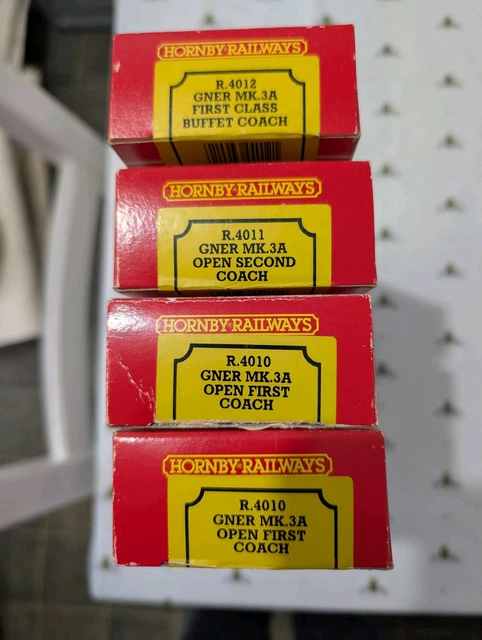 HORNBY 00 GAUGE - Gner Mk.3A R.4010 X2, R.4011, R.4012 Rake Of 4 ...