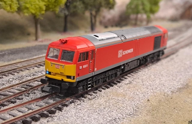 GRAHAM FARISH CLASS 60 diesel DB Schenker red N Gauge DCC fitted £65.00 ...