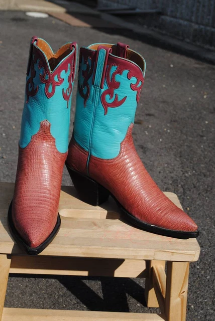 CUSTOM MADE PRODUCT Lecasey Classic Western Boots Lizard 7B £336.33 ...