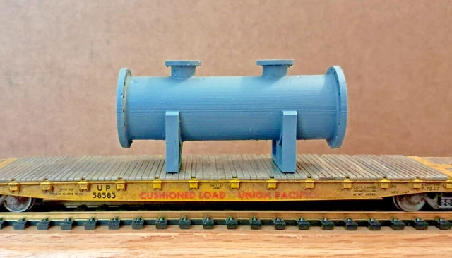 FLAT CAR PIPE Load - HO Scale - 3D Printed (2) $16.00 - PicClick