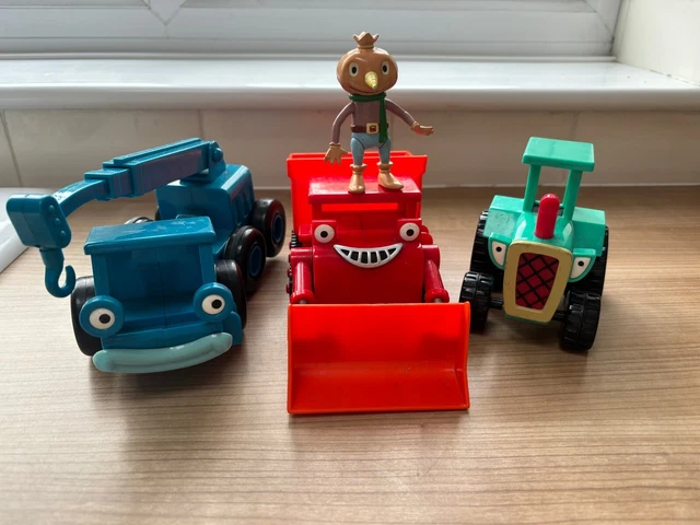 BOB THE BUILDER Lofty The Crane Travis Tractor Muck Bulldozer Spud ...