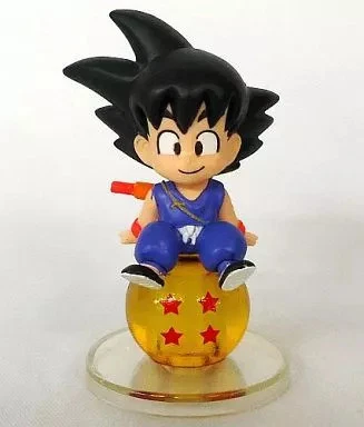 FIGURINE ASSISE DRAGON Ball Son Goku Charapucci avec support jouet de ...
