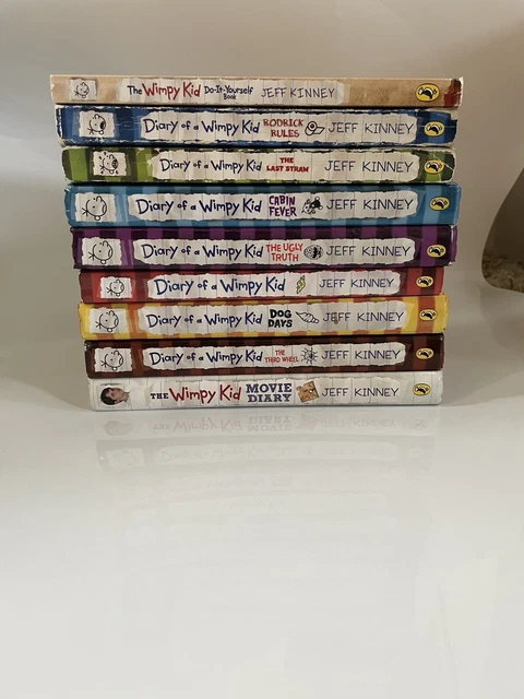 DIARY OF A Wimpy Kid - 9 Books In Total (6 Hardback 3 Paperback) USED ...