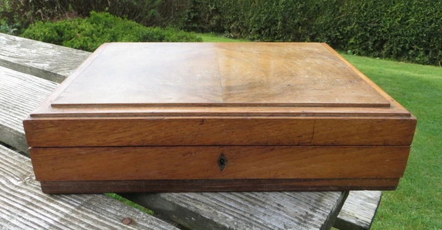 VINTAGE HARRODS SOLID Oak Empty Cutlery Box/Canteen for Repurposing ...