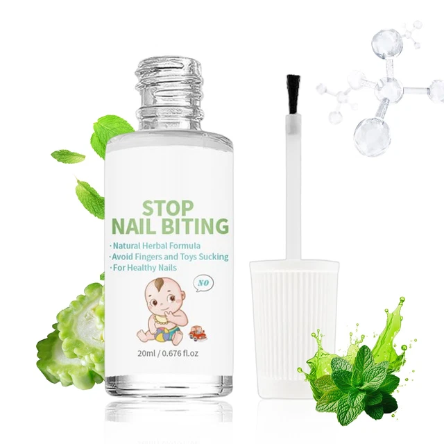 KID STOP THE Bite Nail Biting Deterrent Polish Non Toxic Nail Care Anti ...