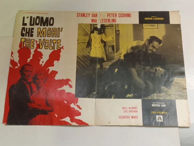 FOTOBUSTA CINEMA L'UOMO CHE MORI' TRE VOLTE Quentin Lawrence 2 EUR 10 ...