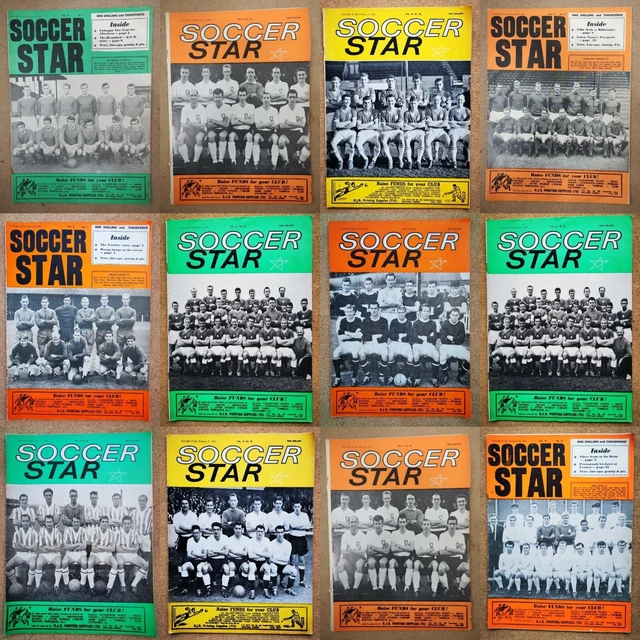 SOCCER STAR FOOTBALL Magazine Complete Issues 1960 to 1967 Various ...