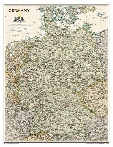 NATIONAL GEOGRAPHIC MAPS Germany Executive, Laminated (Map) EUR 65,42 ...