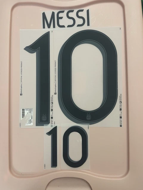 OFFICIAL MESSI 10 Argentina 2020 Home Name And Number Set Copa America ...
