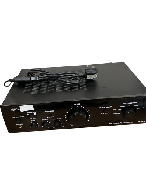 DENON DN-A100 INTEGRATED Amplifier Professional Audio System Black £85. ...