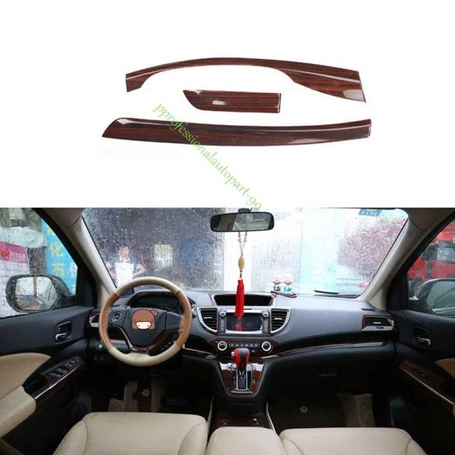 FOR HONDA CR-V EX LX 2012-2015 2016 Peach Wood Grain Center Console ...