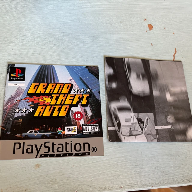 GRAND THEFT AUTO GTA and Map - PlayStation PS1 Instruction Manual £0.99 ...