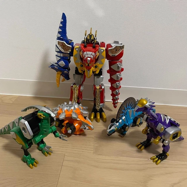 POWER RANGERS DINO Thunder Abaranger DX Bakuryu Abaren-Oh Megazord Set ...