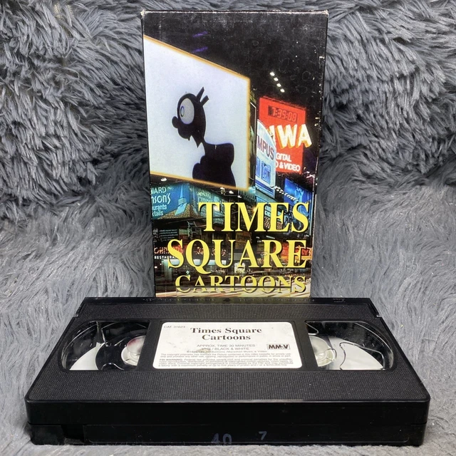 TIMES SQUARE CARTOONS VHS Tape 1996 Marathon Music & Video Black And ...