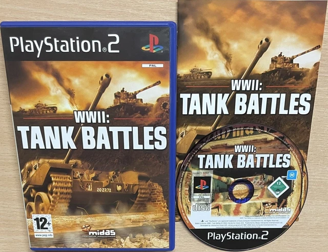 WWII TANK BATTLES PS2 World War Two 2 Combat Game Complete CLEAN DISC ...