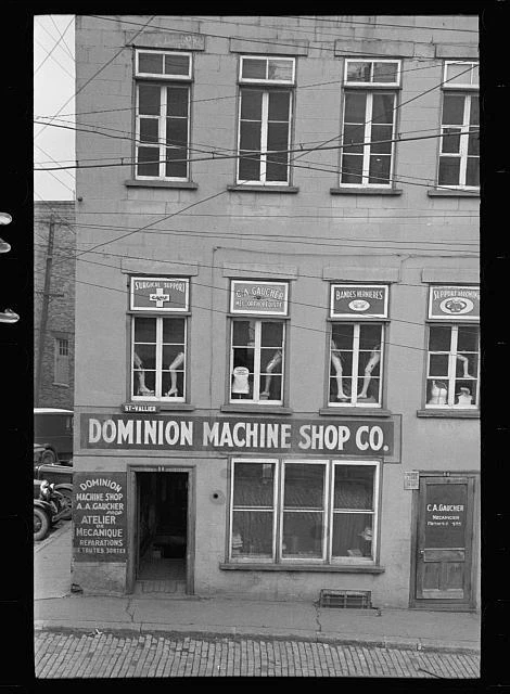 MACHINE SHOP, QU BEC, Canada 1940s Old Photo $9.00 - PicClick AU