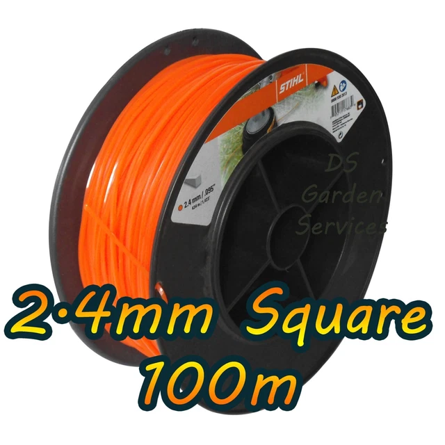 100M OF GENUINE STIHL 2.4mm SQUARE Brushcutter Strimmer Trimmer Cord Line Wire £19.50 - PicClick UK