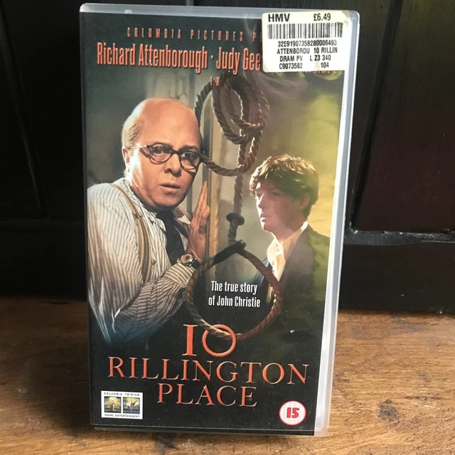 10 RILLINGTON PLACE TRUE STORY OF JOHN CHRISTIE,vhs video tape PAL £7. ...