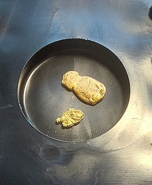 GOLD, GEDIEGEN TEILS xx als Sammlerprobe vom MT. Kare Progera Papua ...