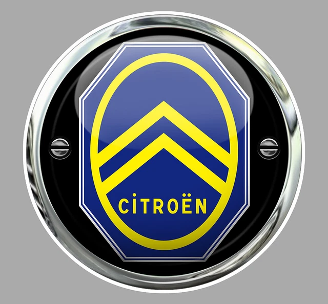 LOGO CITROEN CHEVRON Autocollant Sticker Effet Reflet En Trompe L'oeil ...