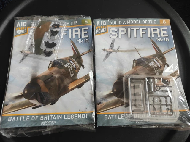 BUILD A MODEL OF THE SPITFIRE SCALE 1:18 HACHETTE Issues 5 & 6 FREE UK ...