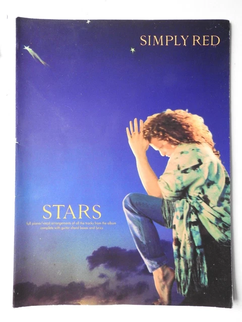 STARS - SIMPLY Red song book piano vocal guitar PVG all songs from ...