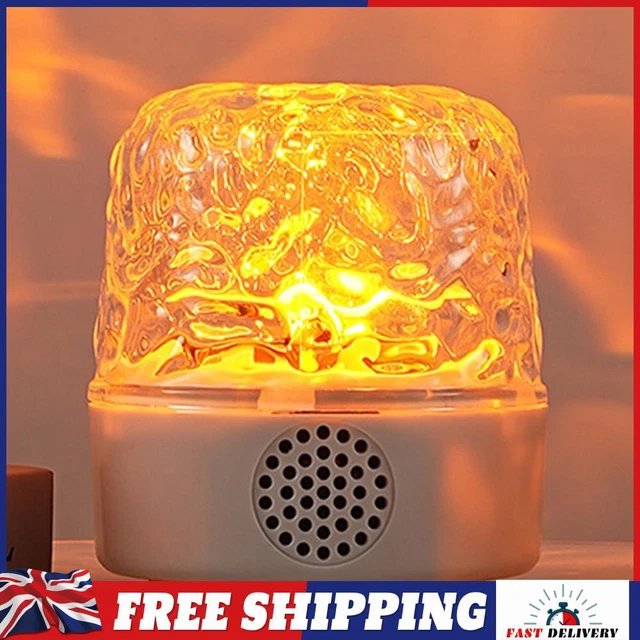 OCEAN WAVE PROJECTOR Built-in Bluetooth-Compatible Speaker Night Light ...