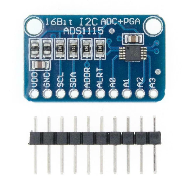 ADS1115 MODULE 16 Bit I2C ADC 4 channel Pro Gain Amplifier Arduino ...