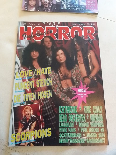 HORROR INFERNAL 11/91 Fanzine Magazine Heavy Metal Zeitschrift EUR 22 ...