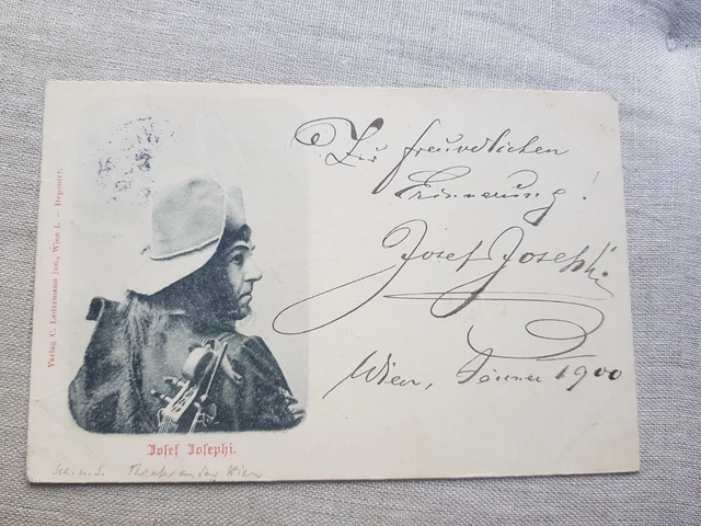 ORIGINAL AUTOGRAPH JOSEF Josephi (1852-1920) Österreich Schauspieler ...