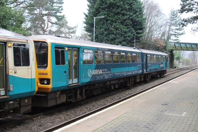 143608+143614 ARRIVA TRAINS Wales 6x4 Quality British Rail Photo B £1. ...