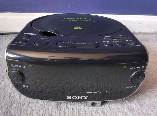 SONY DREAM MACHINE ICF-CD814 AM/FM Orologio Radio Stereo Lettore CD ...