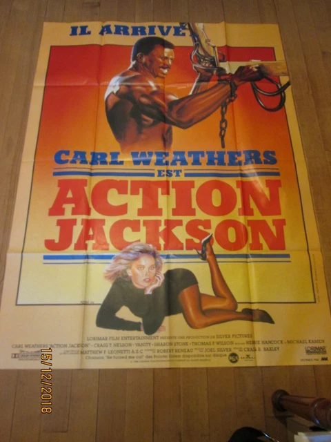 ACTION JACKSON SHARON STONE Affiche cinéma originale pliée F:120/160 ...