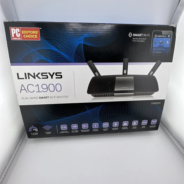 1C LINKSYS EA6900 AC1900 Wi-Fi Wireless Dual-Band Smart Router w ...