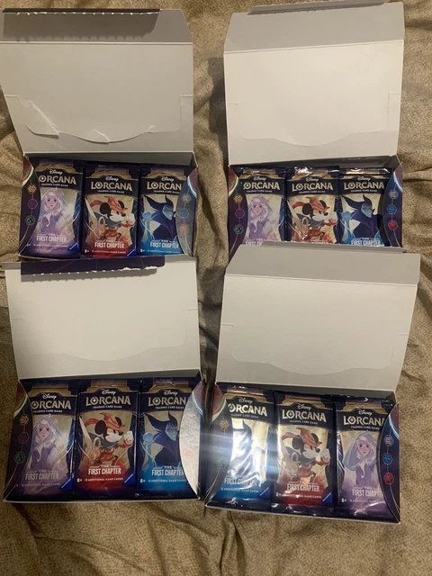 DISNEY LORCANA TCG The First Chapter Booster Box X4 Opened Box Sealed ...