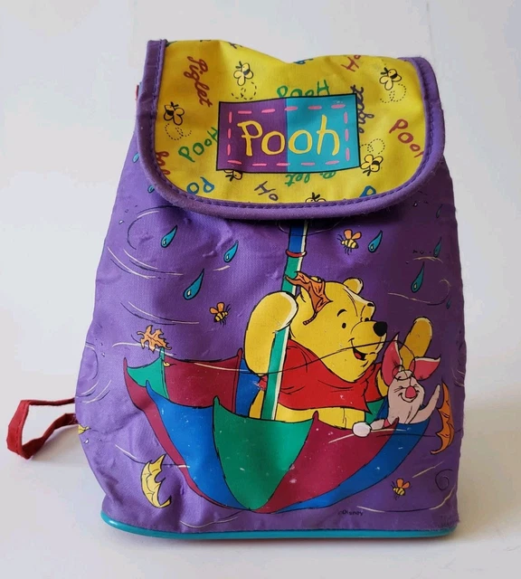 VINTAGE '90S DISNEY'S Winnie the Pooh Mini Backpack Vinyl Drawstring ...