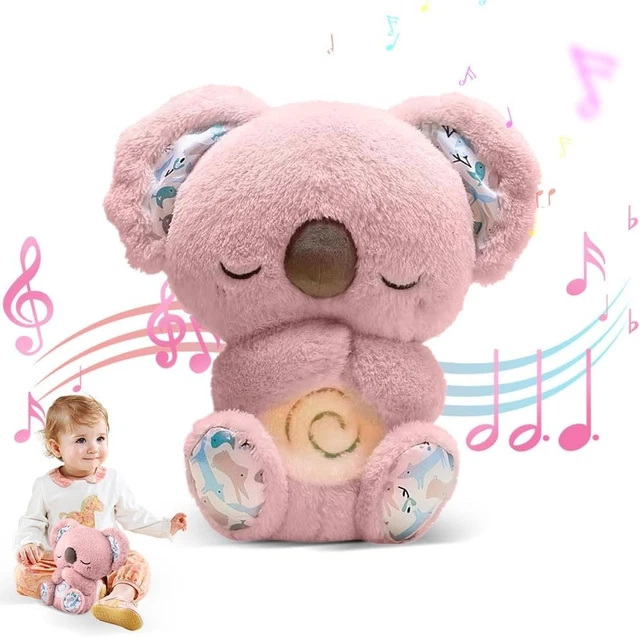 RELIEF ANXIETY KOALA bear Plush Toy Breathing Koala with Calming Music ...