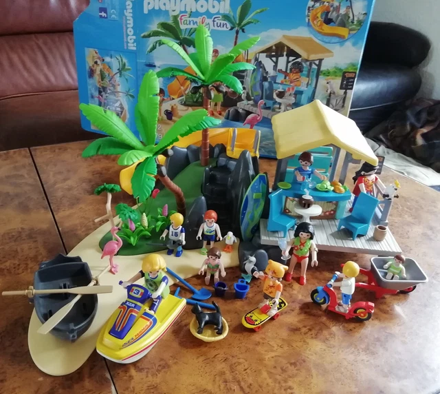 PLAYMOBIL 6979 L'ÎLE des vacanciers avec jeux d'enfants supplémentaires ...