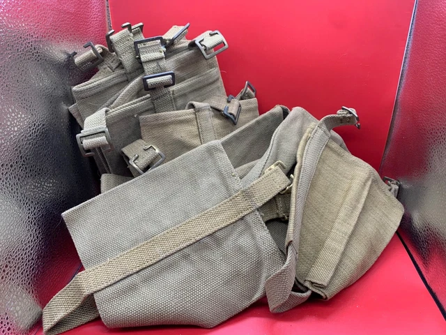 ORIGINAL BRITISH ARMY WW2 DATED 37 Pattern Webbing Water Bottle Harness ...