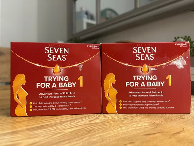 2X SEVEN SEAS, Trying for A Baby 1 *exp 11/25** £14.99 - PicClick UK