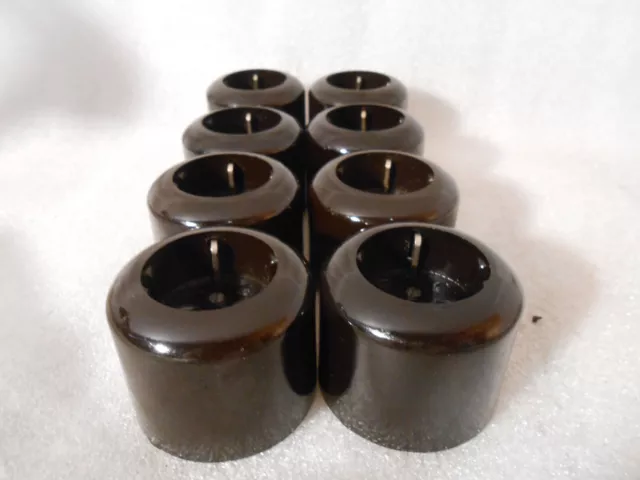 NEU.ORIG. BAKELIT STECKDOSE Schuko Aufputz schwarz Feuchtraum alt antik ...