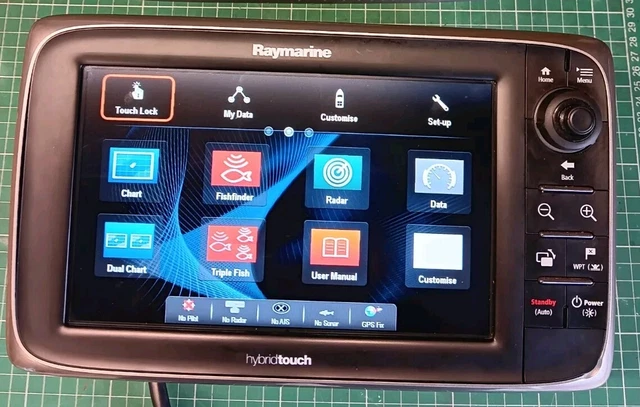 RAYMARINE E95 HYBRIDTOUCH Multifunction Display, Chartplotter, Radar ...