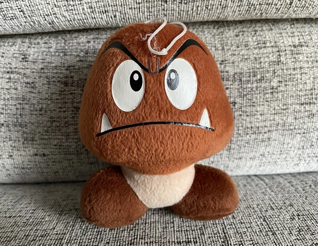 RARE SUPER MARIO Bros Ds: 5 Inch Goomba Plush Toy 2006 Banpresto Uk ...