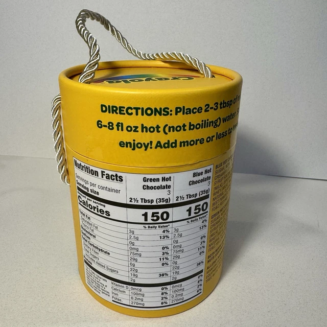 CRAYOLA COLORFUL HOT Chocolate Emerald Green & Pacific Blue Exp:06/2028 ...