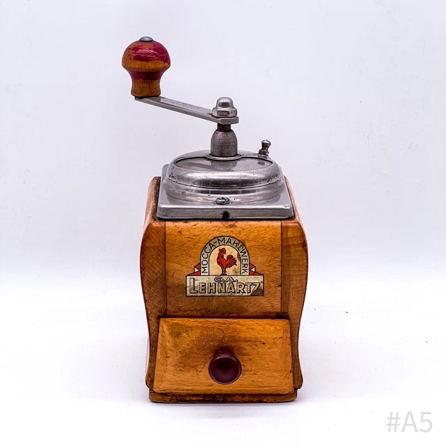 VINBTAGE C.A. LEHNARTZ Kaffeemühle Mocca Mahlwerk aus Holz mit Handkurbel EUR 119,00 - PicClick DE