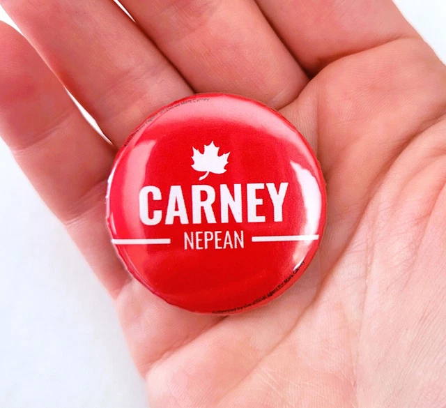 RARE OFFICIAL 2025 Mark Carney Nepean pin button Election Riding ...