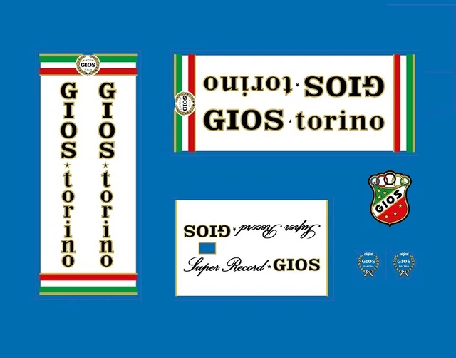 GIOS & SUPER record " bicycle Cadre Stickers, decals N.22 EUR 21,24 ...